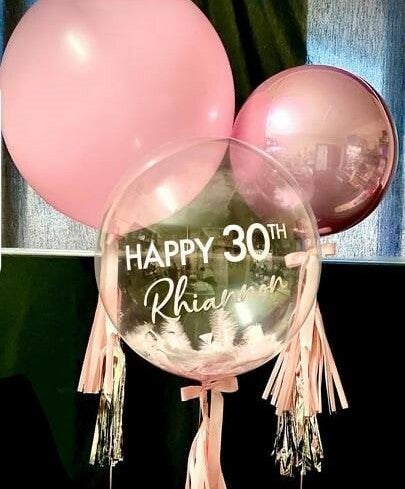 60cm Personalised Trio Balloon set | Welcome to Mad Parties & Balloons ...